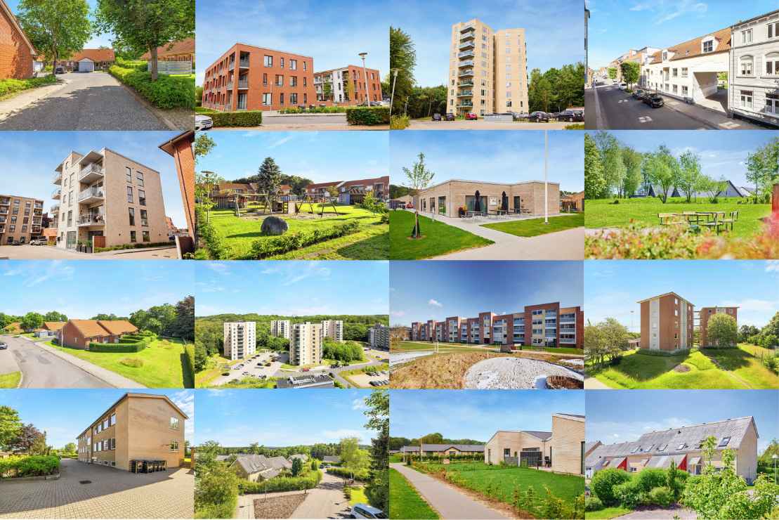 Få et overblik over Midtjysk Boligselskabs boliger
